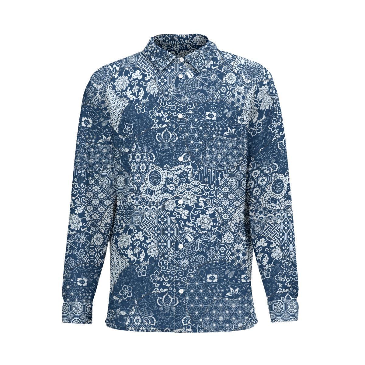 Patchwork Zen (Cotton Long Sleeve Shirt) – Swish Embassy